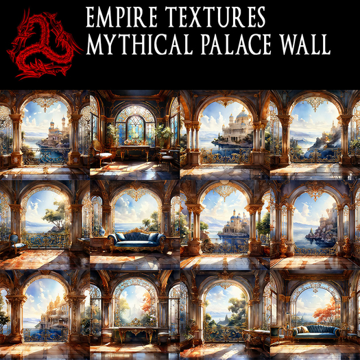 Second Life Marketplace - EMPIRE TEXTURES - Mythical Palace Wall
