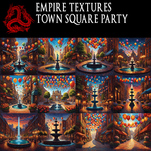 Second Life Marketplace - EMPIRE TEXTURES - town square party