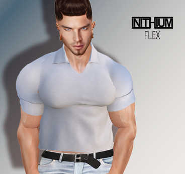 Second Life Marketplace - Brutal Collar Shirt White Kario Flex