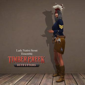 Second Life Marketplace - [Timber Creek] Lady Native Scout Ensemble