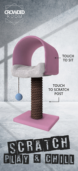 Second Life Marketplace - Crowded Room - Scratching Post Office - Red - PG