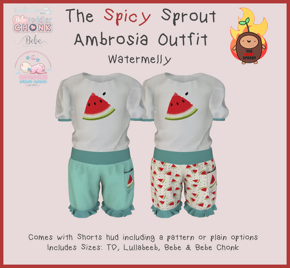 Second Life Marketplace - :TSS: Ambrosia Outfit - Watermelly (add)