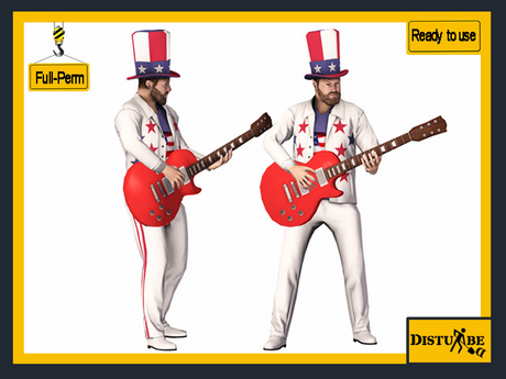 Second Life Marketplace - ::DisturbeD:: 4th of July - Uncle Sam w ...