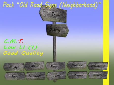 Second Life Marketplace - MIMKRID DESIGN - OLD SIGNS V1_3