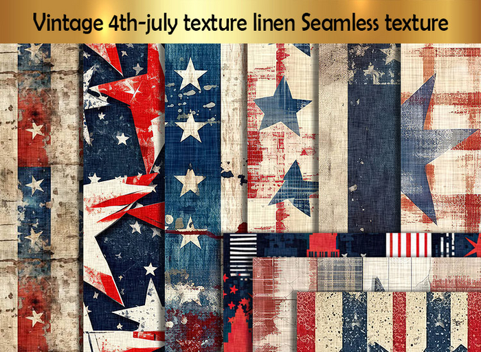 Second Life Marketplace - Vintage Seamless 4th-july texture linen ...