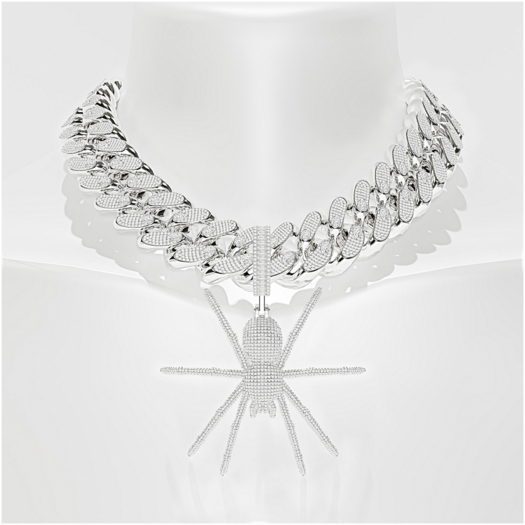 Second Life Marketplace - COCAINE. CHUNKY SPIDER CHAIN - PLATINUM