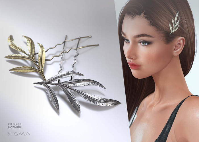 Second Life Marketplace - SIGMA Leaf hair pin