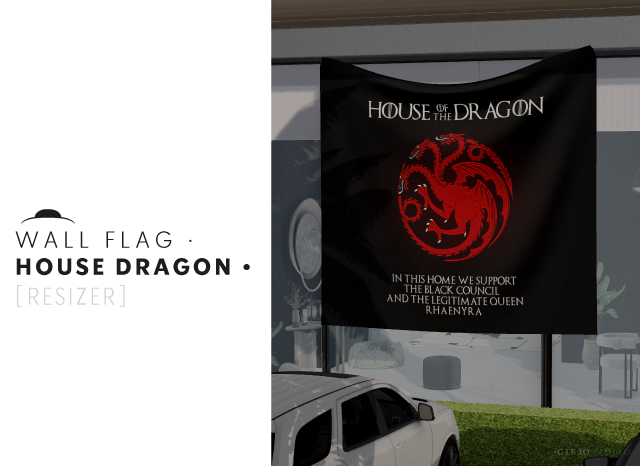 Second Life Marketplace - Wall flag HOUSE DRAGON