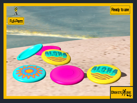 Second Life Marketplace - ::DisturbeD:: Beach Fun - Frisbee - FULL PERM ...
