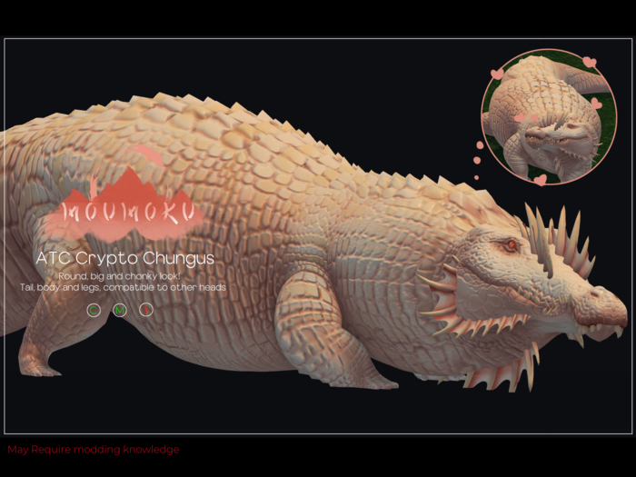Second Life Marketplace - : M o u m o k u : ATC Cryptosuchus : Chungus ...