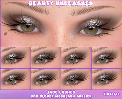 Second Life Marketplace - Beauty.Unleashed Jade Lashes DEMO (Clover ...