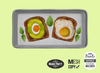 Second Life Marketplace - Toast Avocado Eggs Platter (SnackTime) [BENTO]