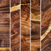 Second Life Marketplace - 5pc 3D wooden countertop/slab with gold inlay ...