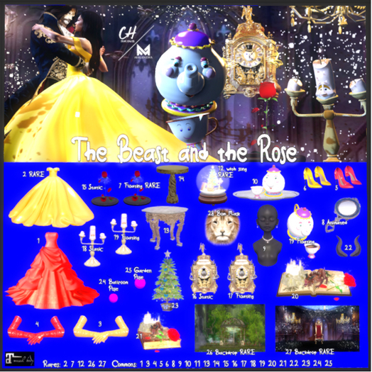 Second Life Marketplace - 28 The Beast and the Rose - Beast's Mask Bom ...