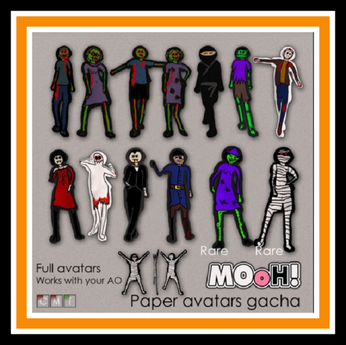 Second Life Marketplace - MOoH! Zombie boy Paper avatar
