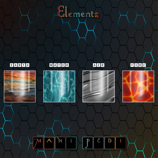 Second Life Marketplace - ~Mani Pedi~ Elementz Polish - GenX HUD