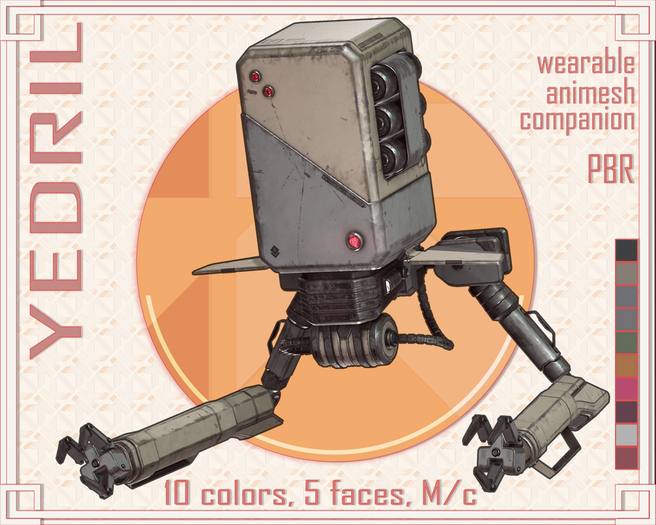 Second Life Marketplace - [KROVA] YEDRIL Animesh Companion Bot