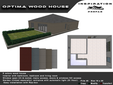 Second Life Marketplace - Optima Wood House