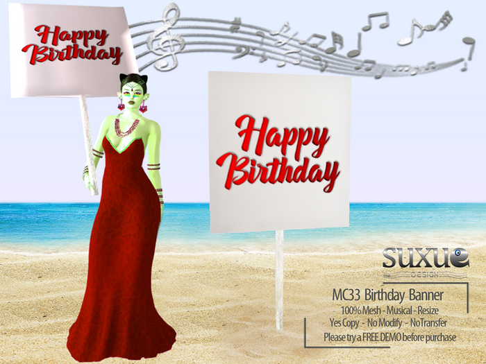 Second Life Marketplace - Birthday Banner