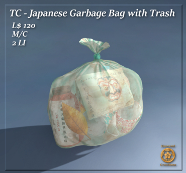 Second Life Marketplace - TC - Japanese Garbage Bag with Trash