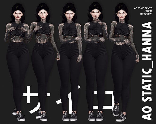 Second Life Marketplace - PSYCHO - AO STATIC - HANNA