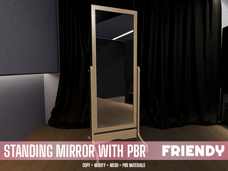 Second Life Marketplace - Standing Mirror With PBR