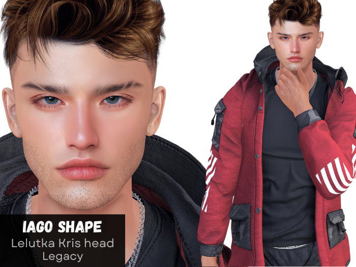 Second Life Marketplace - ⏩ [Stanley] Iago Shape Kris - Lelutka Kris ...