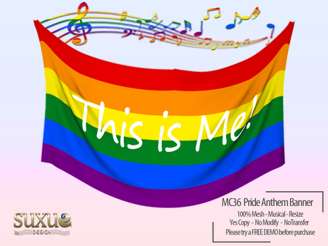 Second Life Marketplace - Pride Anthem This is Me Banner Demo