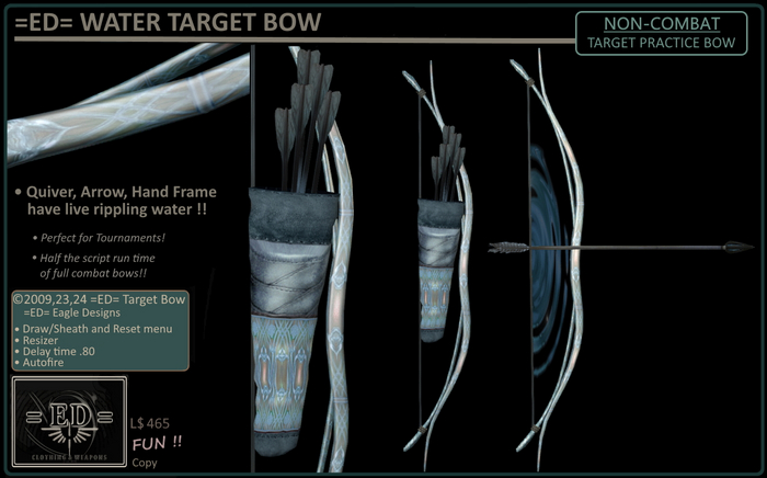 Second Life Marketplace - =ED= WATER TARGET BOW - [=]