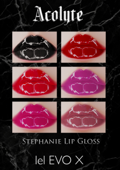 Second Life Marketplace - [Acolyte] Stephanie Lip Gloss - EvoX Applier