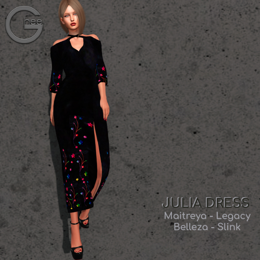 Second Life Marketplace - Ghee - Julia dress purple - BAG (add)