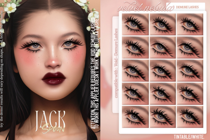 Second Life Marketplace - Jack Spoon. Velvet Nebula Lashes [Void ...