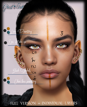 Second Life Marketplace - GHOST INK FATPACK \\ ALIYAH SKIN + MAKEUP+ ...