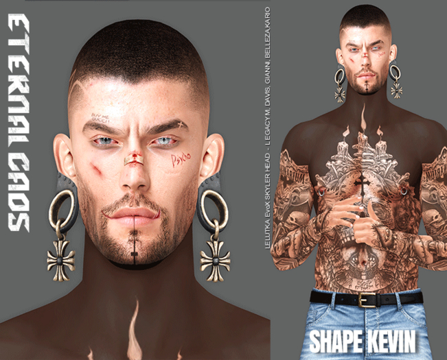 Second Life Marketplace - Eternal Caos - Shape Kevin EvoX Skyler