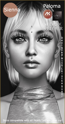 Second Life Marketplace - ~Meow Meow~ Demo Paloma skin head - LelEvox ...