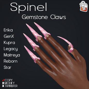 Second Life Marketplace - ~TL~ Spinel Gemstone Claws