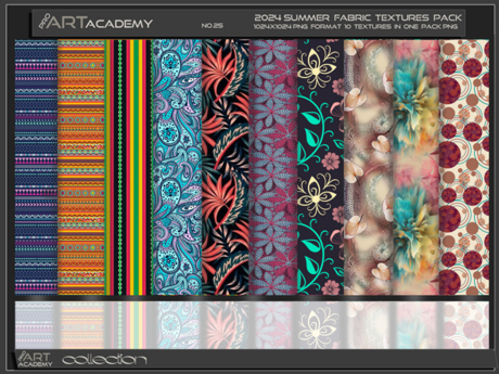 Second Life Marketplace - @PAA - 2024 Summer Fabric Textures Pack 25
