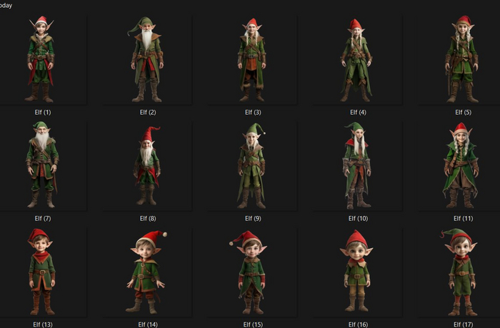 Second Life Marketplace - FREE Alpha cut Elf picture set x 20 - Full ...