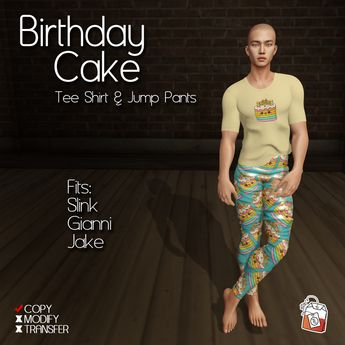 Second Life Marketplace - ~TL~ Birthday Cake Jump Pants Set