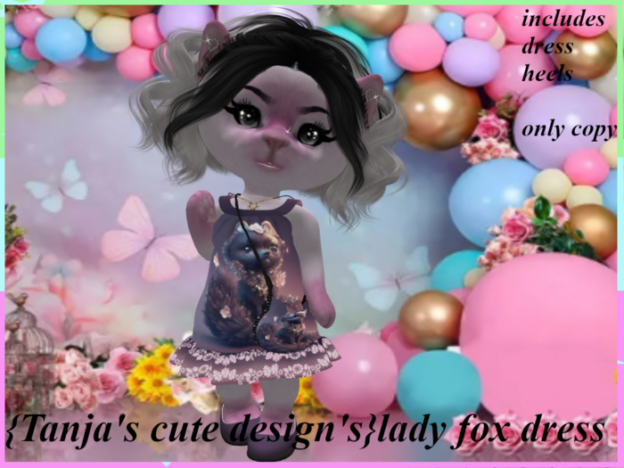 Second Life Marketplace - {Tanja's cute design's}lady fox dress