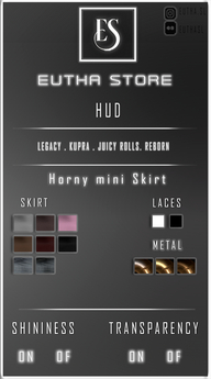 Second Life Marketplace - EUTHA - Horny Skirt FATPACK