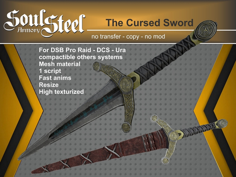 Second Life Marketplace - S&S - The Cursed Sword (BOXED)
