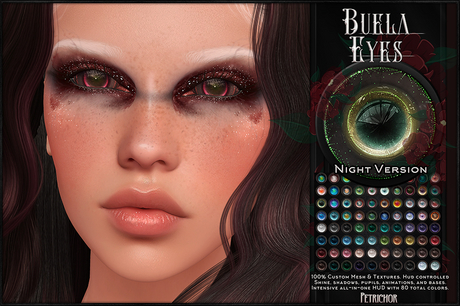 Second Life Marketplace - :[P]:- Eyes - Buela Night [Unpacker]