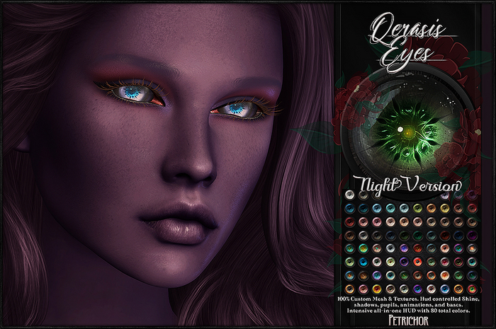 Second Life Marketplace - :[P]:- Eyes - Qerasis Night