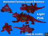 Second Life Marketplace - !O! - animated fantasy lizard light pink ...