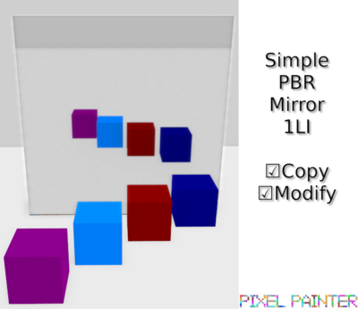 Second Life Marketplace - Simple PBR Mirror
