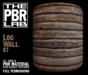 Second Life Marketplace - The PBR Lab - Log Wall 07 - PBR Material & 3D ...