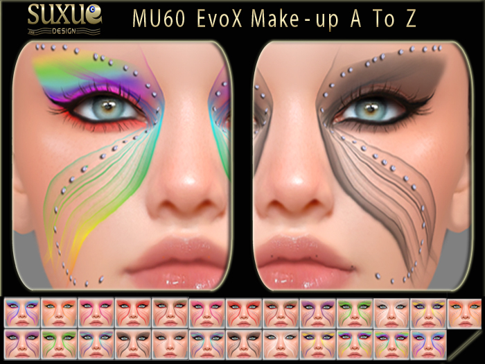 Second Life Marketplace - Makeup EvoX Lelutka Eyeshadow Eyeliner