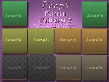 Second Life Marketplace - Peeps Textures Pattern Wallpaper 2