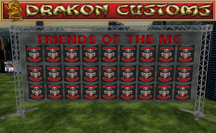 Second Life Marketplace - ::DC::Friends OF The MC Board Steel (V.Flag)
